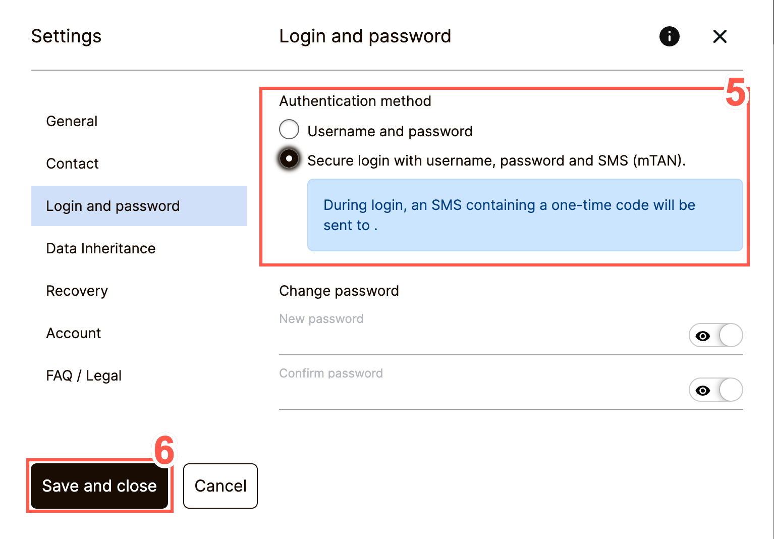 Login and Password Settings: Adjusting Your Authentication Method and Your Password